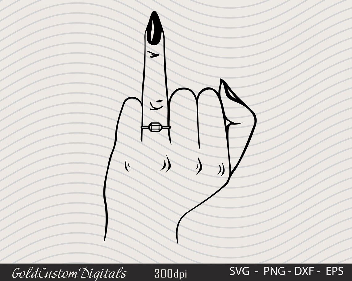 Wedding Finger Svg, Engaged Finger Svg, Wifey Ring. Vector Cut File for ...
