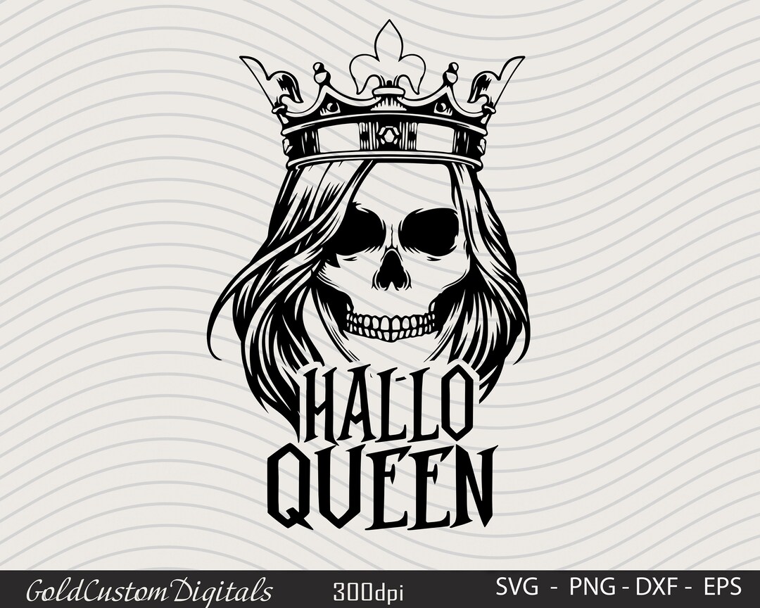 Hallo Queen Svg , Halloqueen Svg, Halloween Svg, Queen of Halloween Svg ...