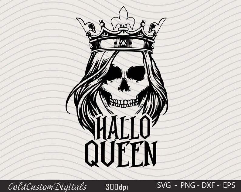 Hallo Queen Svg , Halloqueen Svg, Halloween Svg, Queen of Halloween Svg ...