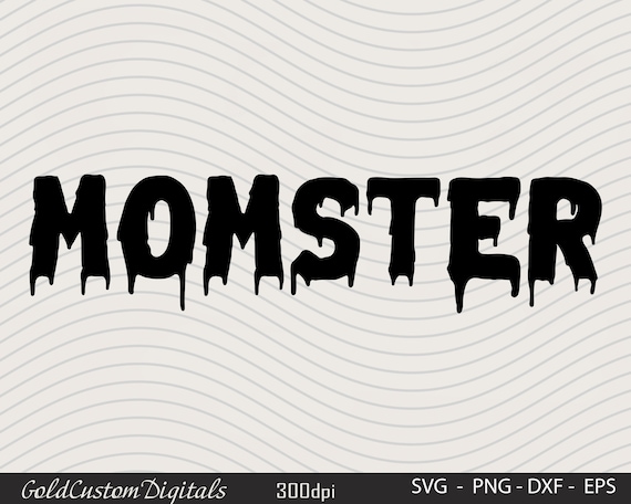 Momster SVG File Halloween Shirt Svg Cut File for Cricut or - Etsy