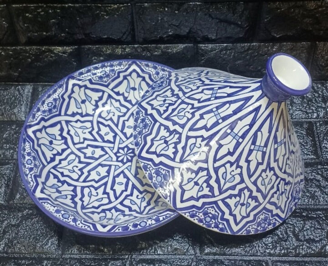 Handmade Moroccan Ceramic Tagine-traditional Pottery Serving - Etsy