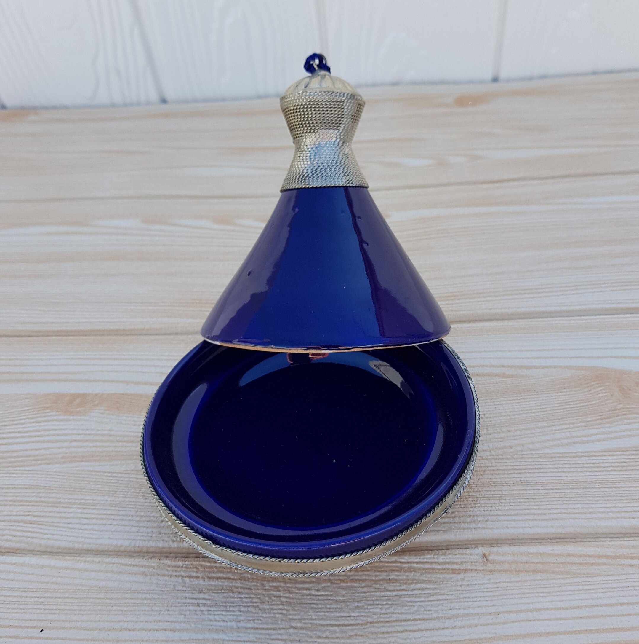 Moroccan Ceramic Seasoning Tagine-beautiful Spices Tagine With Nickel ...