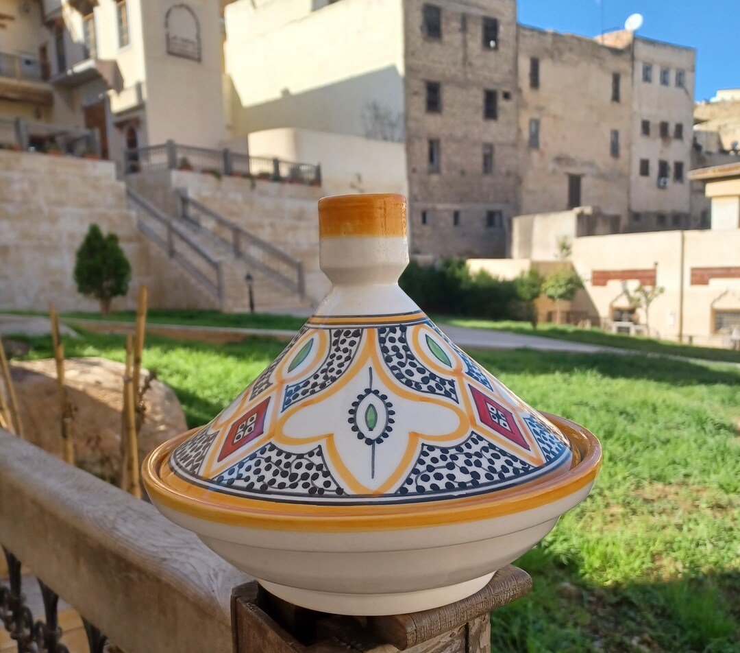 Handmade Moroccan Ceramic Tagine-traditional Pottery Serving Dish ...