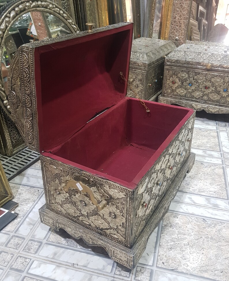 Exquisite Moroccan Antique Keepsake Box-handcrafted Wooden Box - Etsy