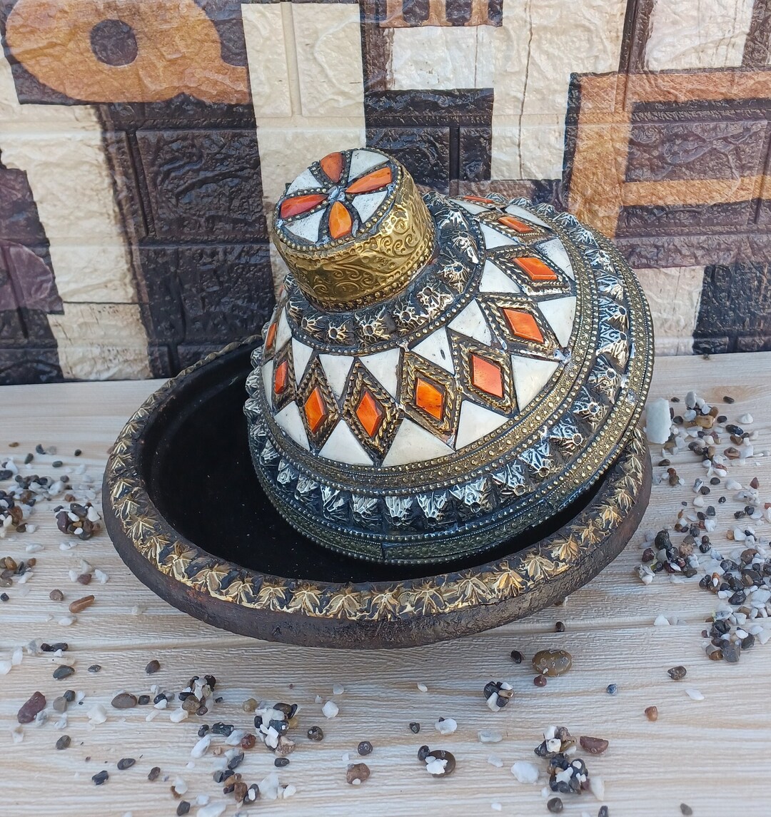 Premium Rustic Moroccan Tagine From 50s-Authentic Pottery - Etsy France