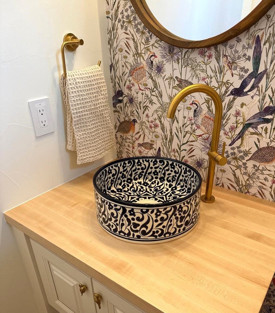 Moroccan Ceramic Wash Basin-handmade Ceramic Sink-bathroom Sink-kitchen ...
