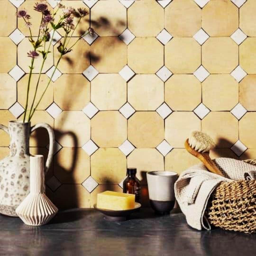 Handmade Moroccan Zellige Tiles-octagonal Design-kitchen Backsplashes ...