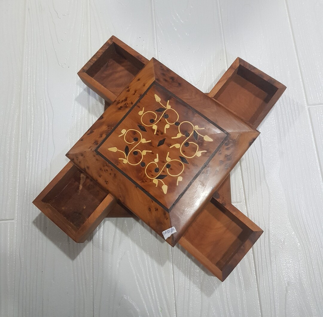 1-3 Days Shipping-moroccan Wooden Thuya Box Containing Secret Boxes ...