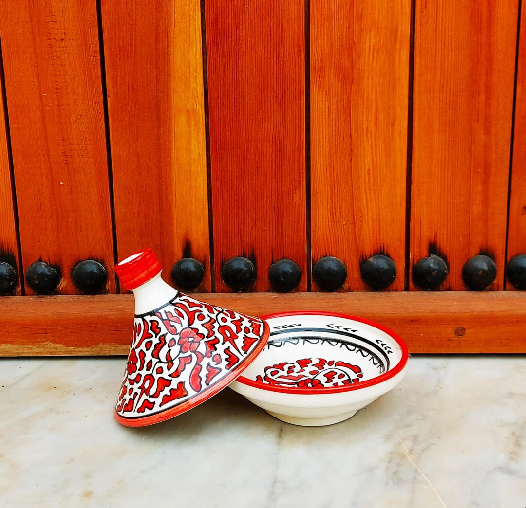 Moroccan Ceramic Tagine for Serving-handmade Pottery Tagine-unique ...