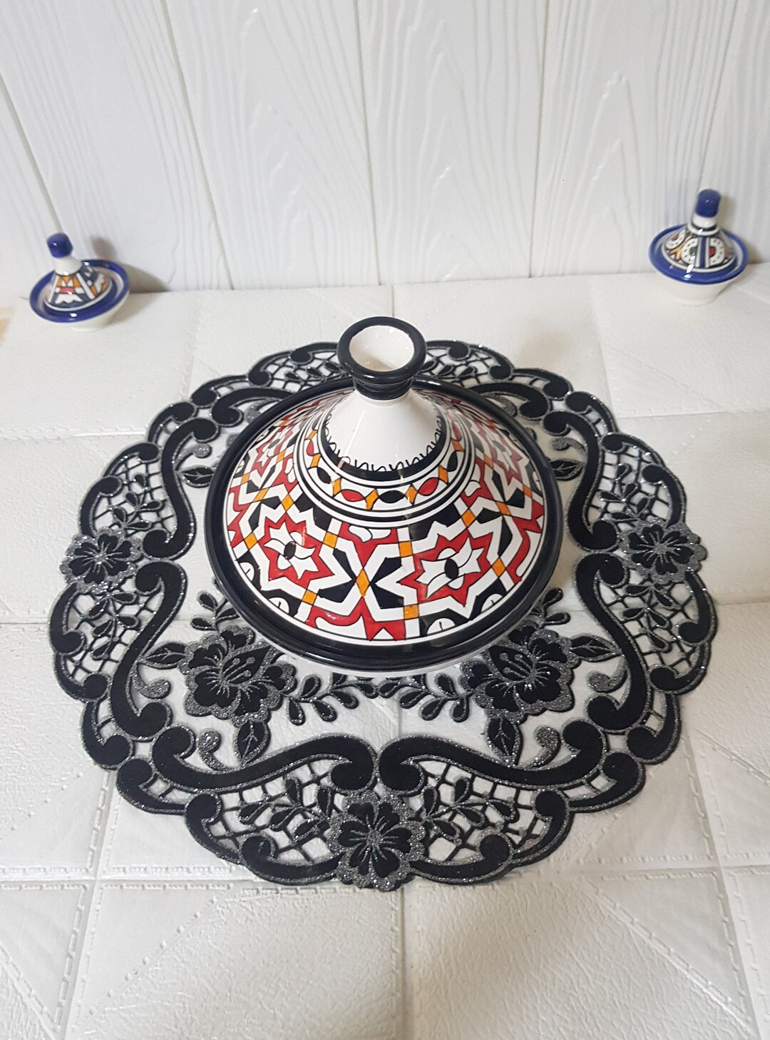 Handmade Moroccan Ceramic Tagine-traditional Pottery Serving Dish ...