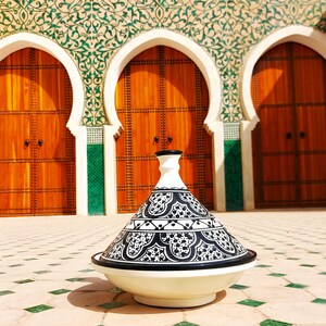 Handmade Moroccan Ceramic Tagine-traditional Pottery Serving Dish ...