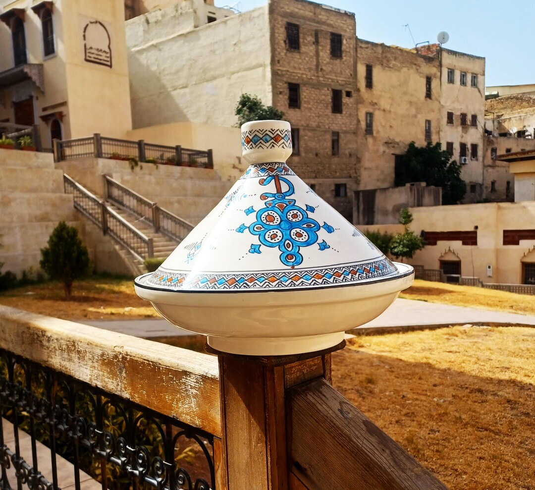 Handmade Moroccan Ceramic Tagine-traditional Pottery Serving Dish ...