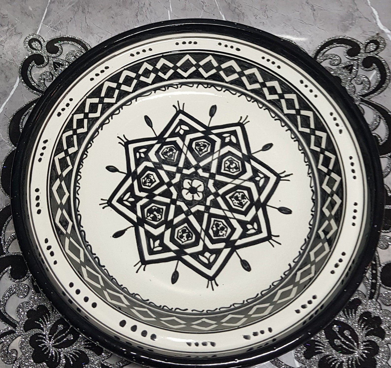 Handmade Moroccan Ceramic Tagine-traditional Pottery Serving Dish ...