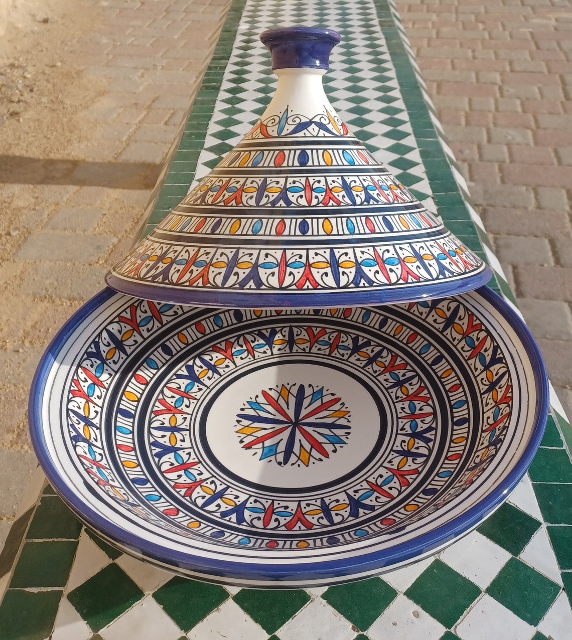 Handmade Moroccan Ceramic Tagine-traditional Pottery Serving - Etsy