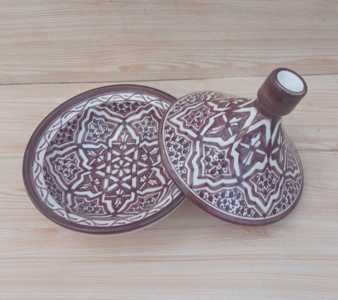 Handmade Moroccan Ceramic Tagine-traditional Pottery Serving Dish ...