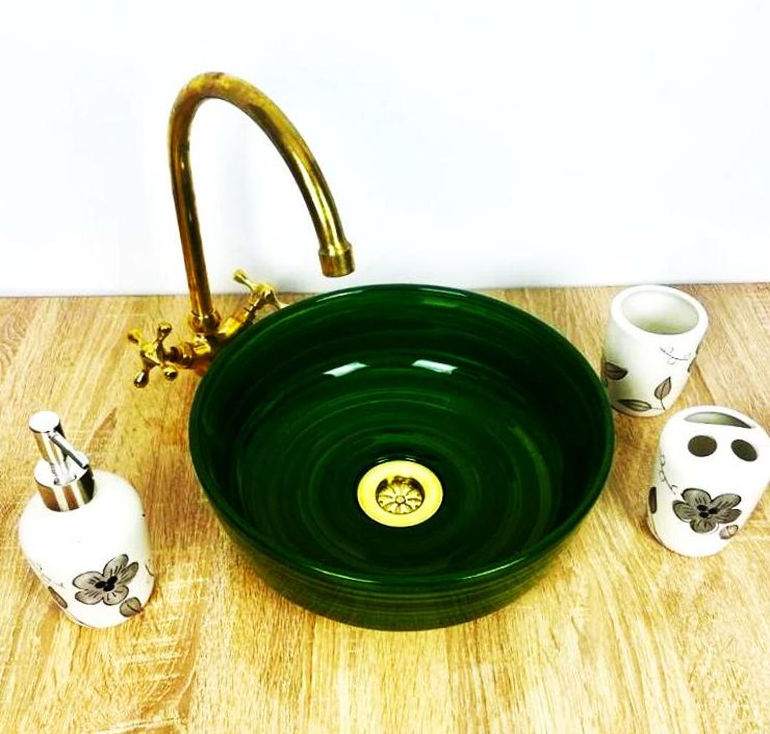 Moroccan Ceramic Wash Basin-handmade Ceramic Sink-pottery Bath Tub ...