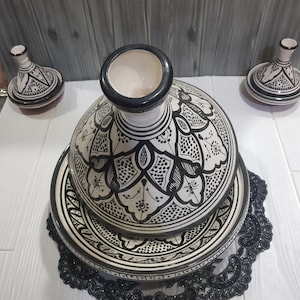 Handmade Moroccan Ceramic Tagine-traditional Pottery Serving Dish ...