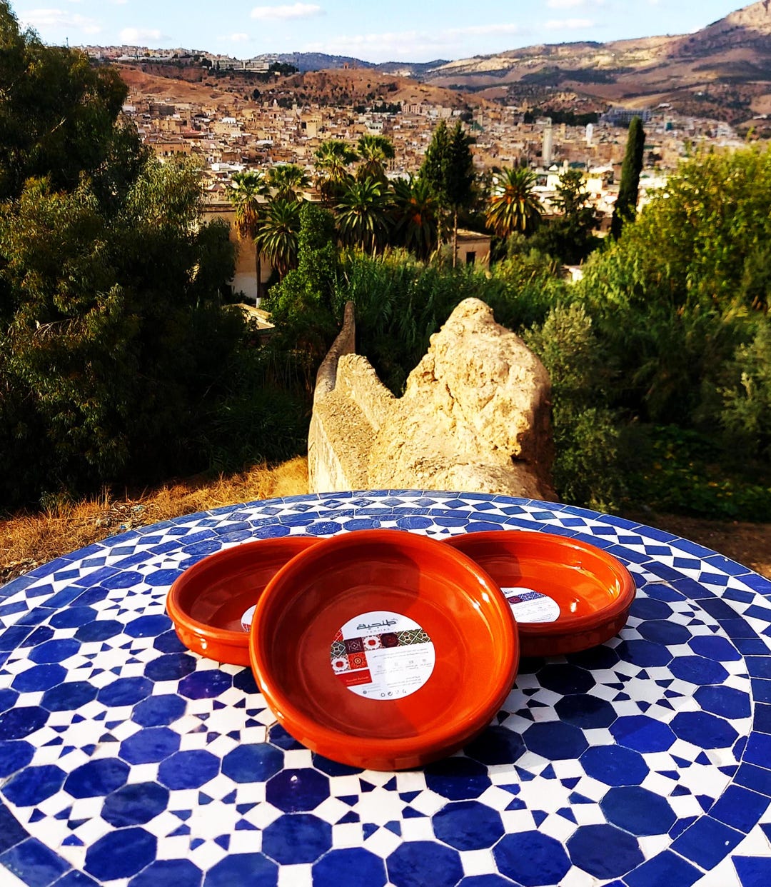 Authentic Set of Three Moroccan Pottery Cooking Pans-natural Clay Pan ...