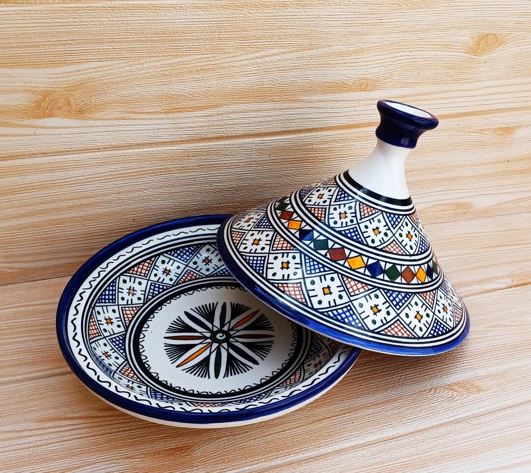 Handmade Moroccan Ceramic Tagine-pottery Tagine for Serving Meals ...
