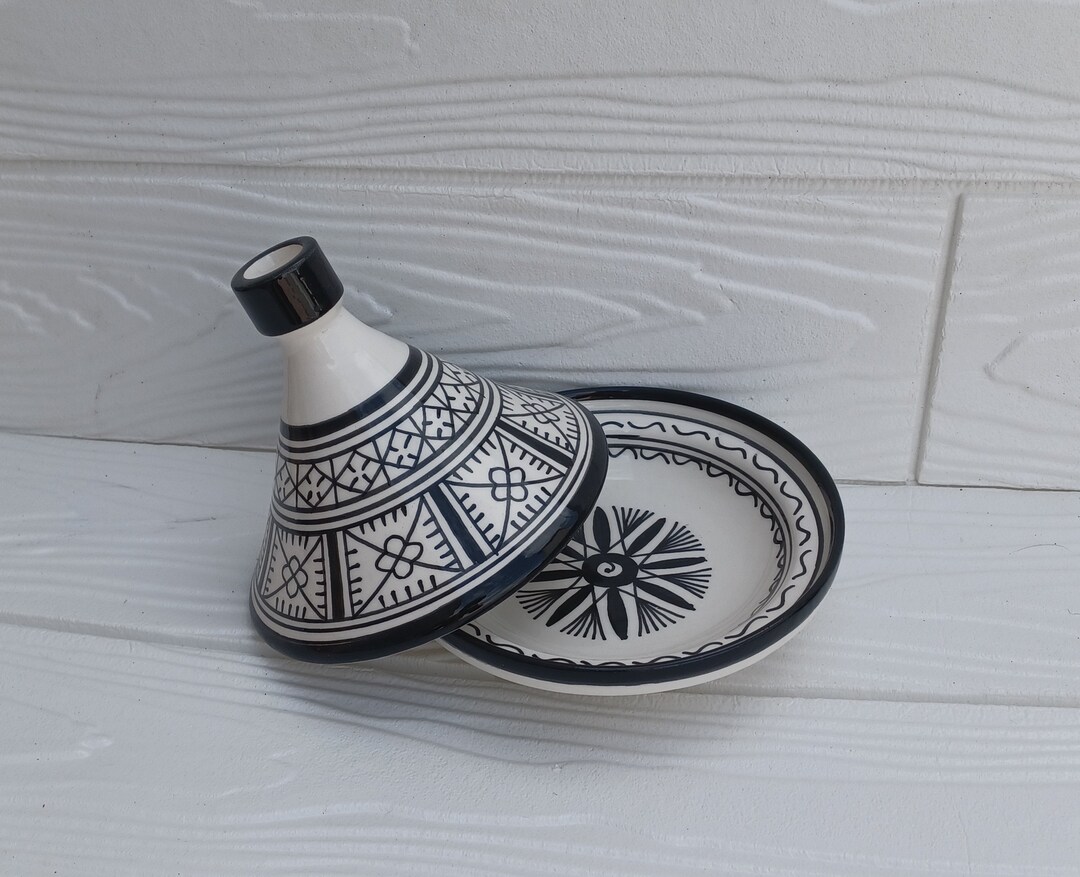 Handmade Moroccan Ceramic Tagine-traditional Pottery Serving Dish ...
