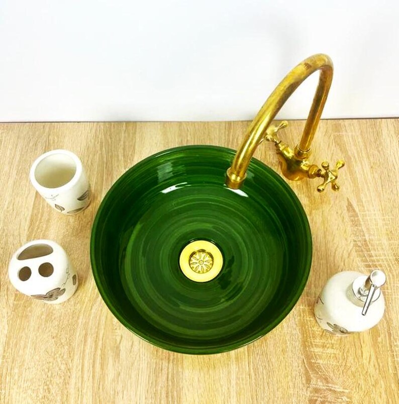 Moroccan Ceramic Wash Basin-handmade Ceramic Sink-pottery Bath Tub ...