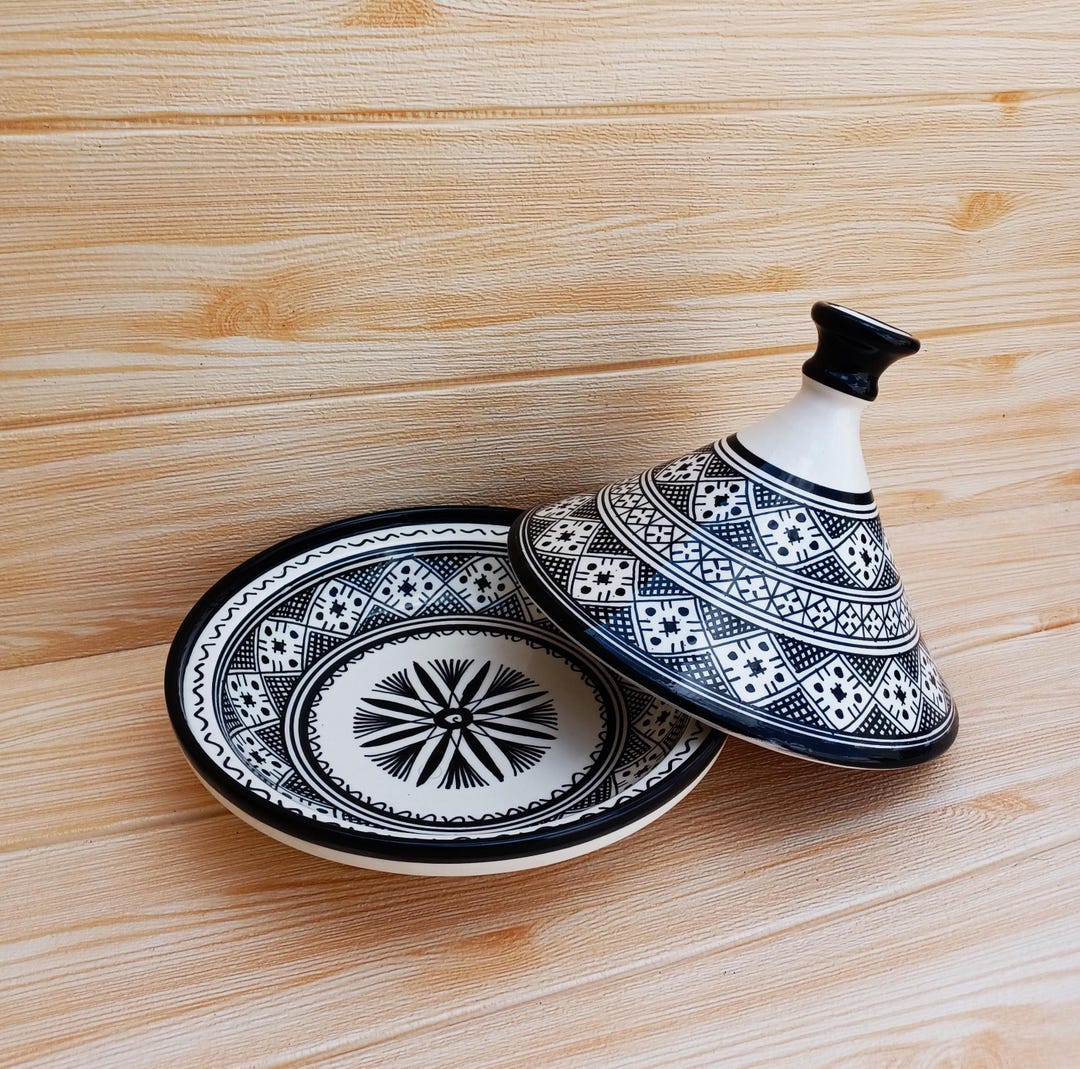 Handmade Moroccan Ceramic Tagine-pottery Tagine for Serving Meals ...