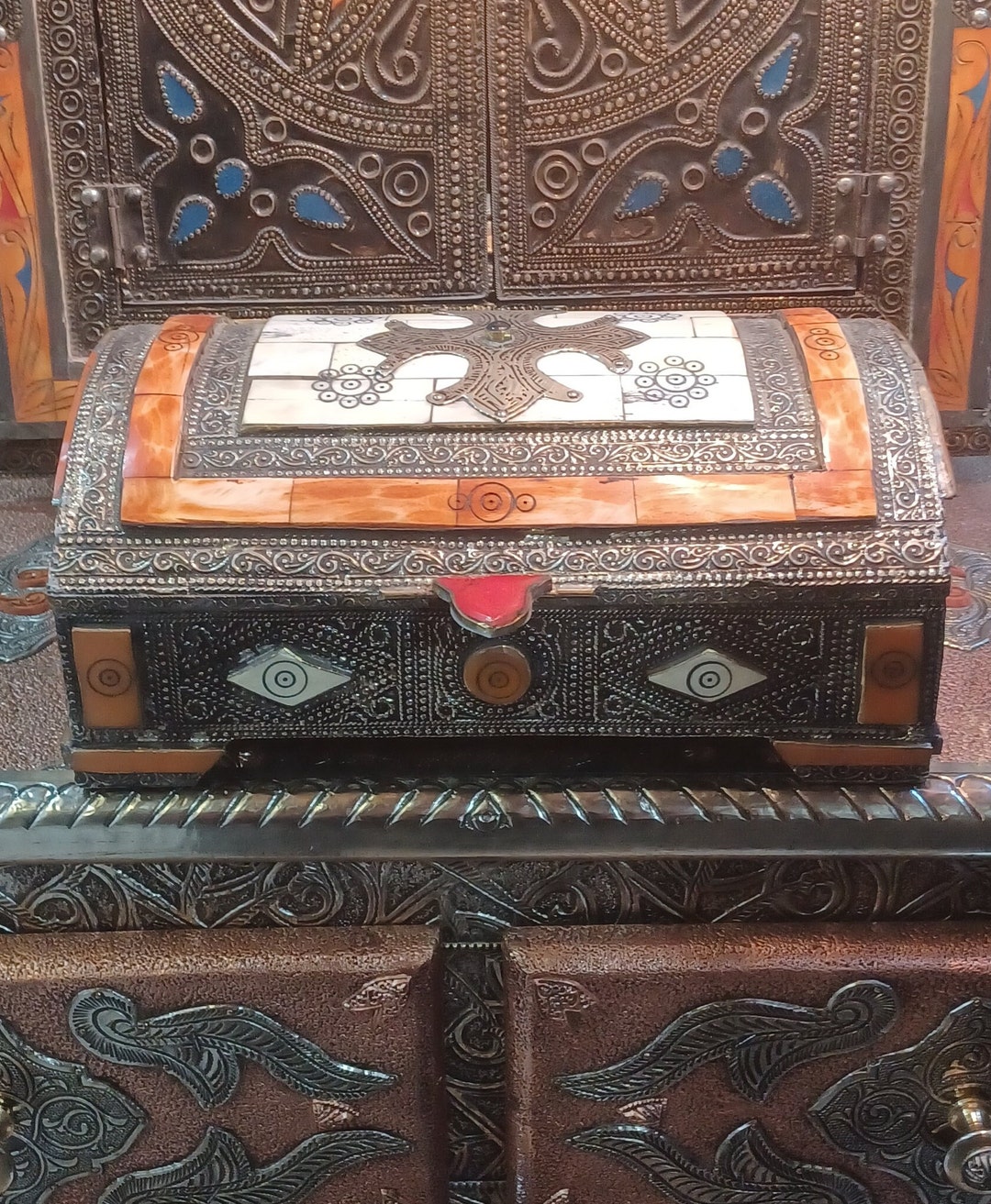 Unique Moroccan Antique Keepsake Box-handcrafted Wooden Box - Etsy