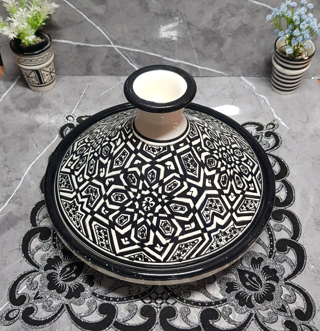 Handmade Moroccan Ceramic Tagine-traditional Pottery Serving Dish ...