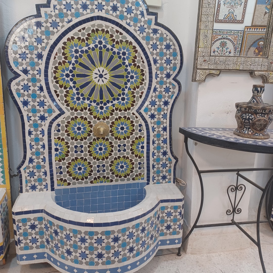 Beautifully Handcraft Moroccan Fountain-unique Moroccan Zellige ...