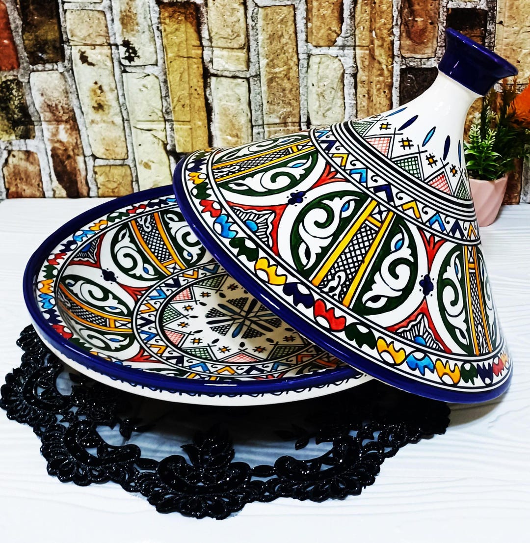 Handmade Moroccan Ceramic Tagine-pottery Tagine for Serving Meals ...