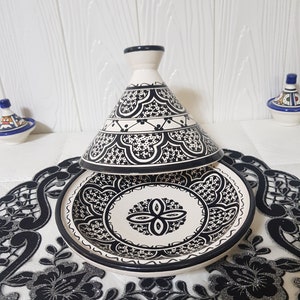 Handmade Moroccan Ceramic Tagine-traditional Pottery Serving Dish ...