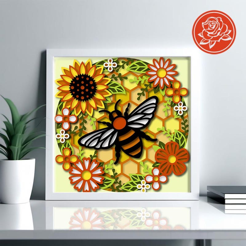 Bee Shadow Box - Etsy