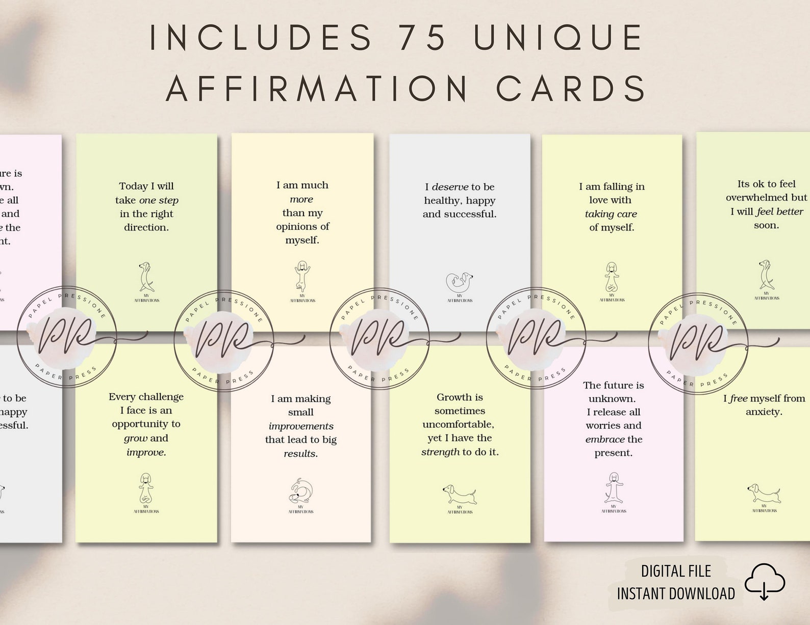 Daily Affirmation Cards, Printable Affirmations, Affirmation Deck ...