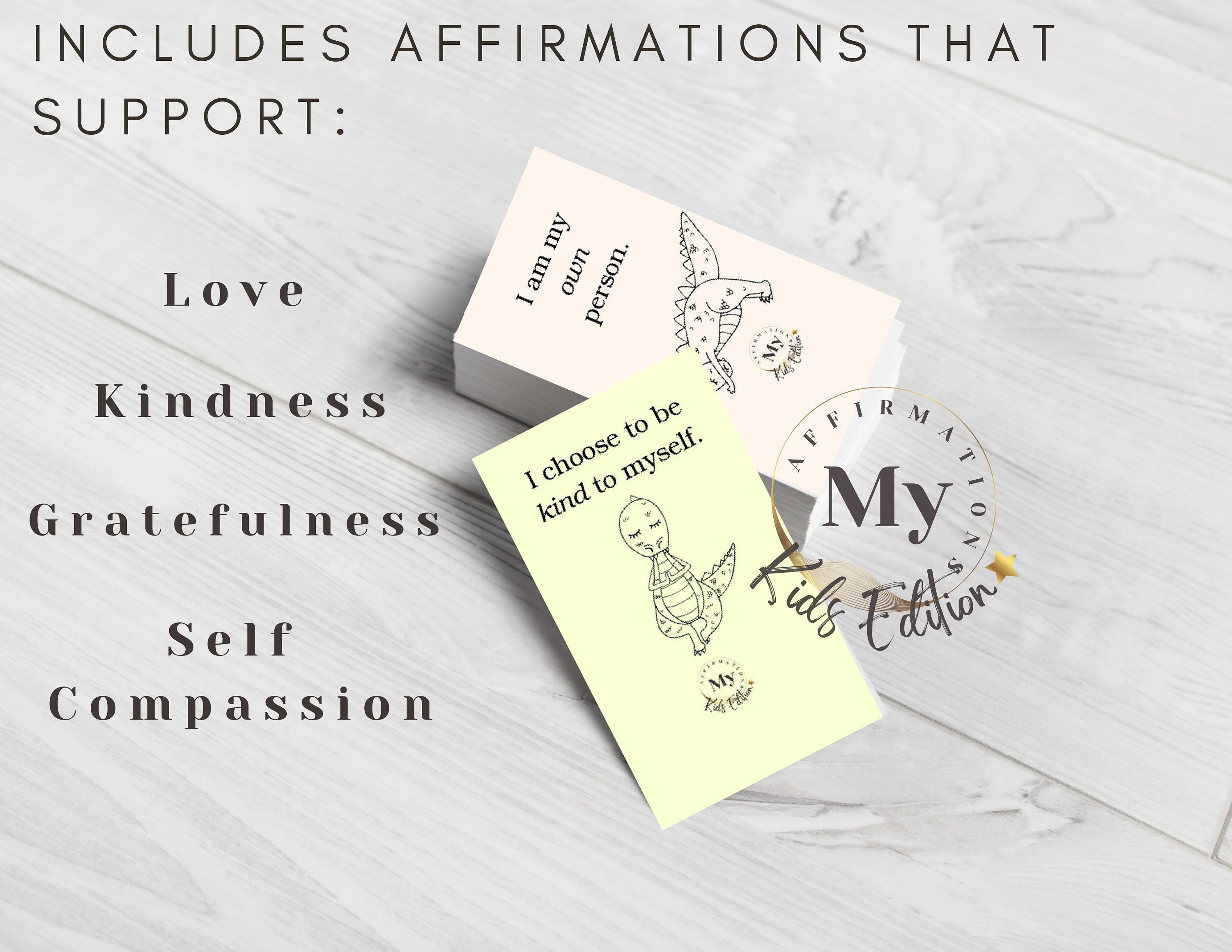 30 Daily Affirmation Cards for Kids, Digital Download, Motivational ...