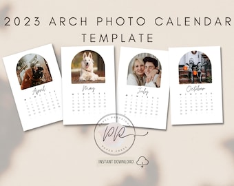 2023 Photo Wall Calendar, Landscape, 2023 Wall Calendar Template ...