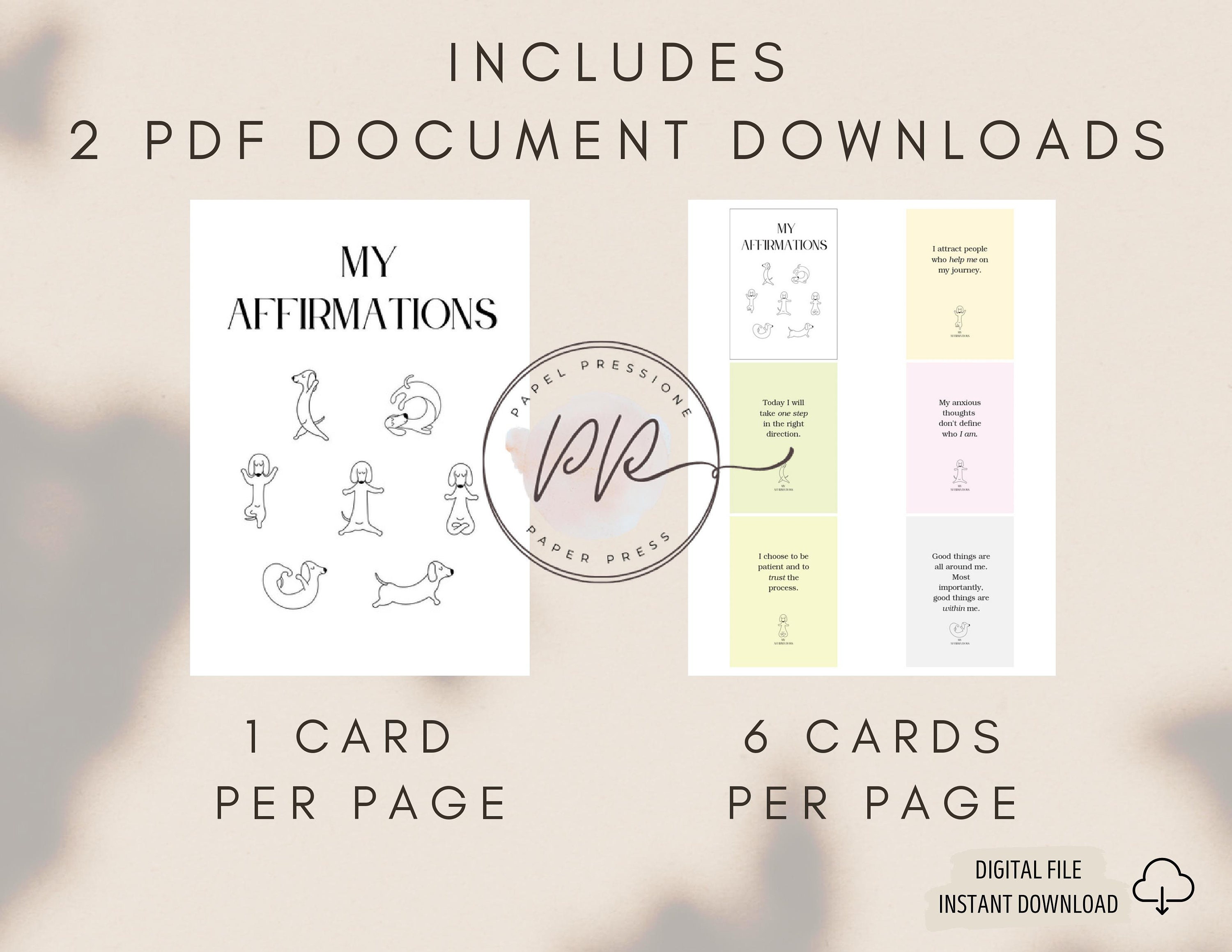 Daily Affirmation Cards, Printable Affirmations, Affirmation Deck ...