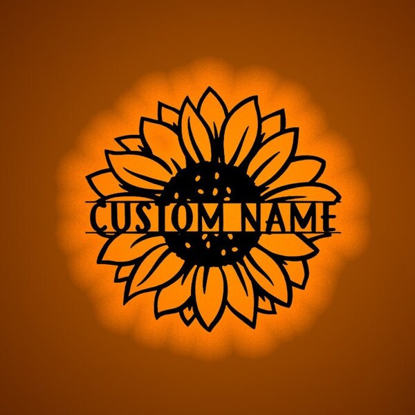 Sunflower Monogram - Etsy