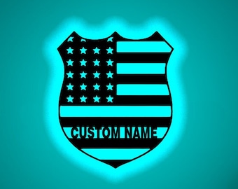 Us Police Neon Sign - Etsy