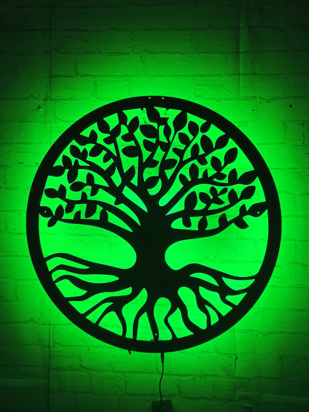 Tree of Life Lighted up Wall Art, RGB Led 16 COLORS W/REMOTE Control ...