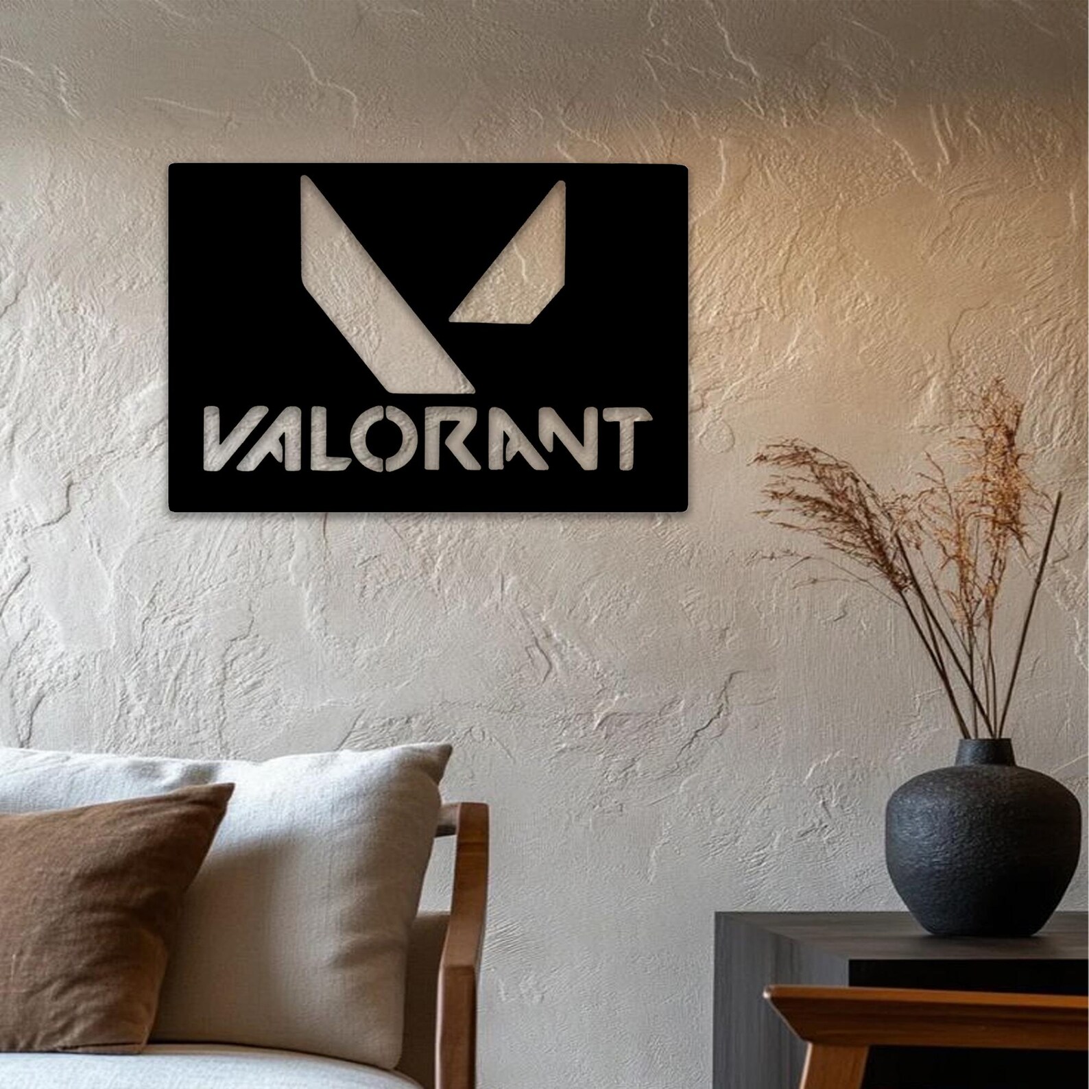 Valorant Inspired LED Name Sign – RGB Gaming Room Wall Decor – Custom ...