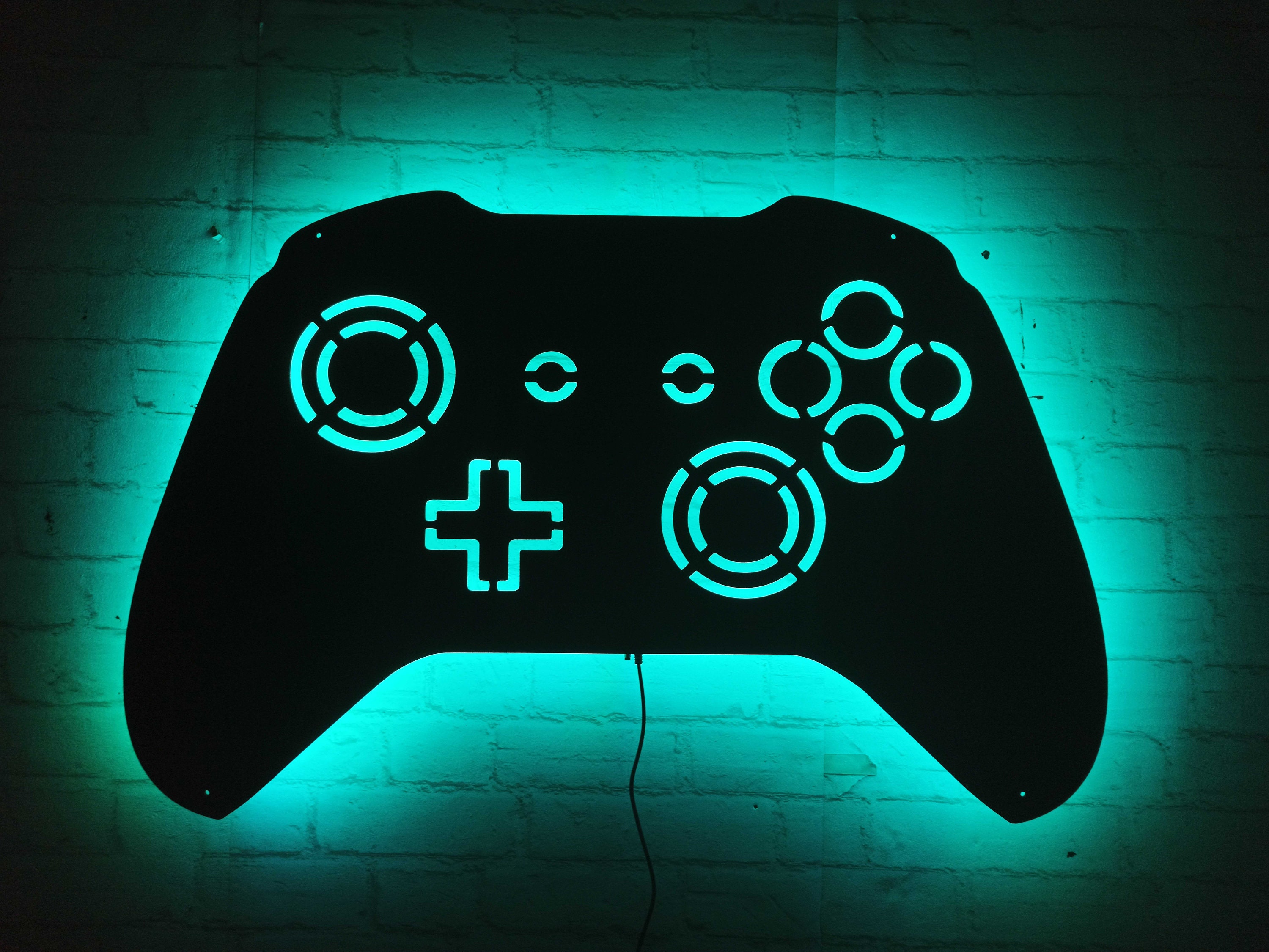 Gaming Console Sign Lighted up Wall Art With RGB Color - Etsy