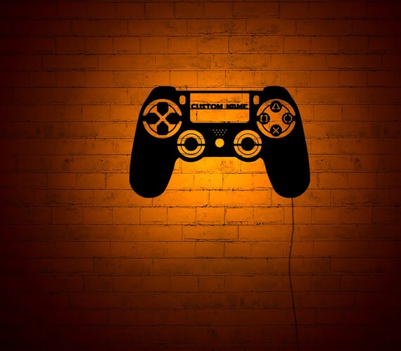 Custom Game Room Console Wall Art With RGB Color Changing Led - Etsy