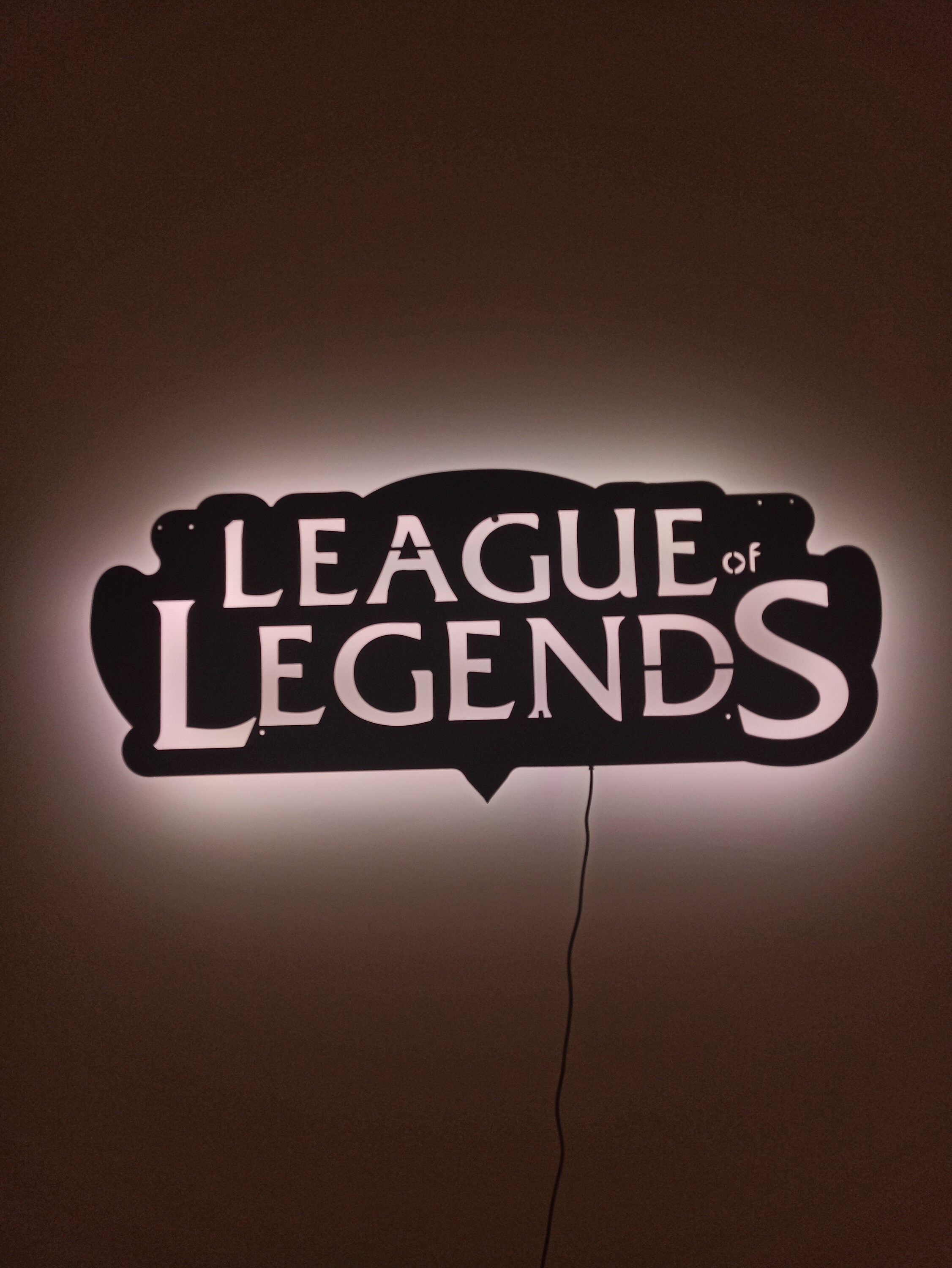 LOL Logo Lighted up Wall Art With RGB Color Changing Led Wood - Etsy