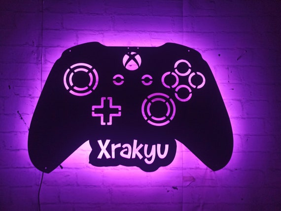 Personalized Xbox Console Wall Art With RGB Color Changing - Etsy