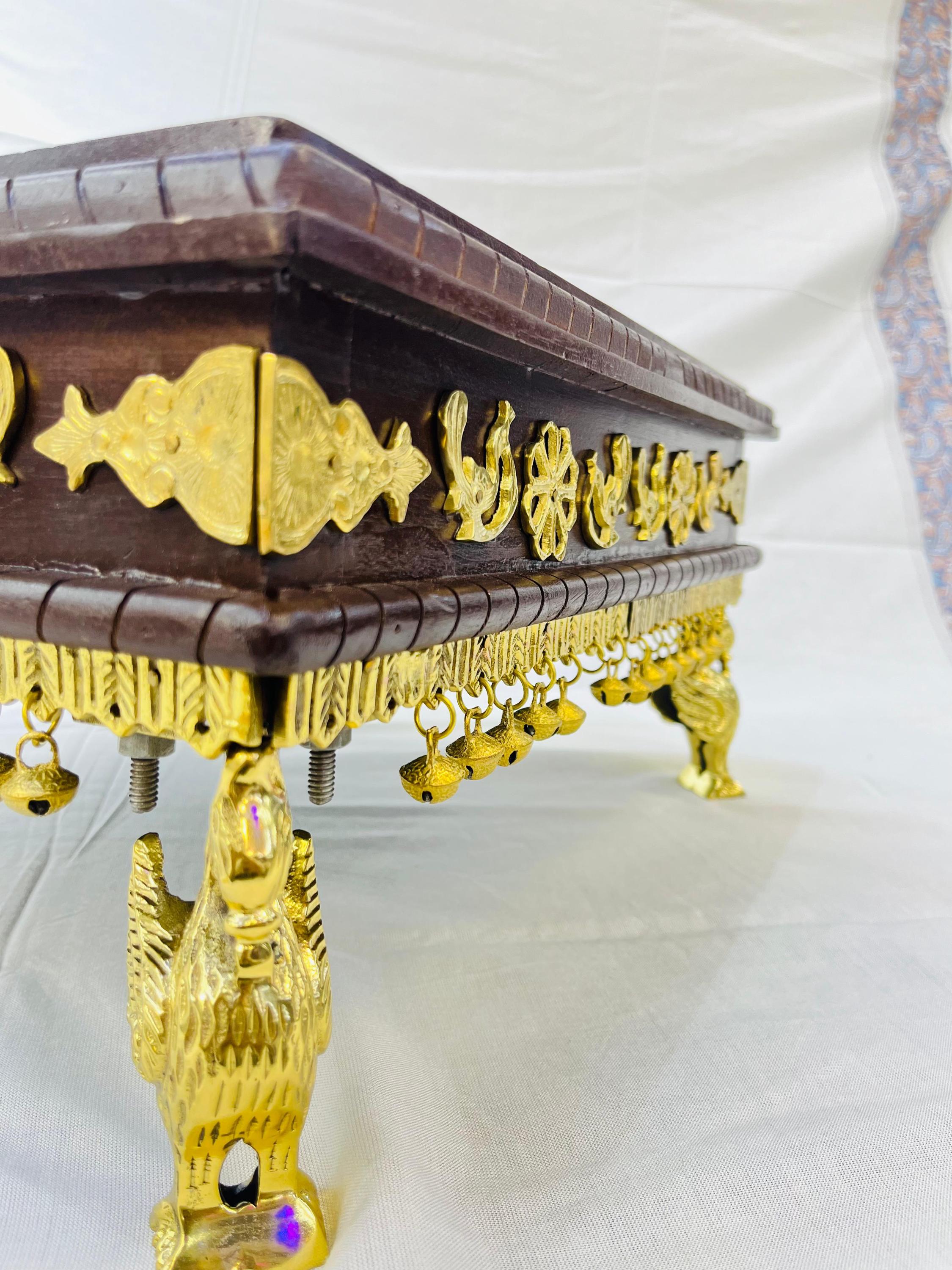 Wooden Vintage Style Handcarved Indian Chowki/home Decor Table/indian ...