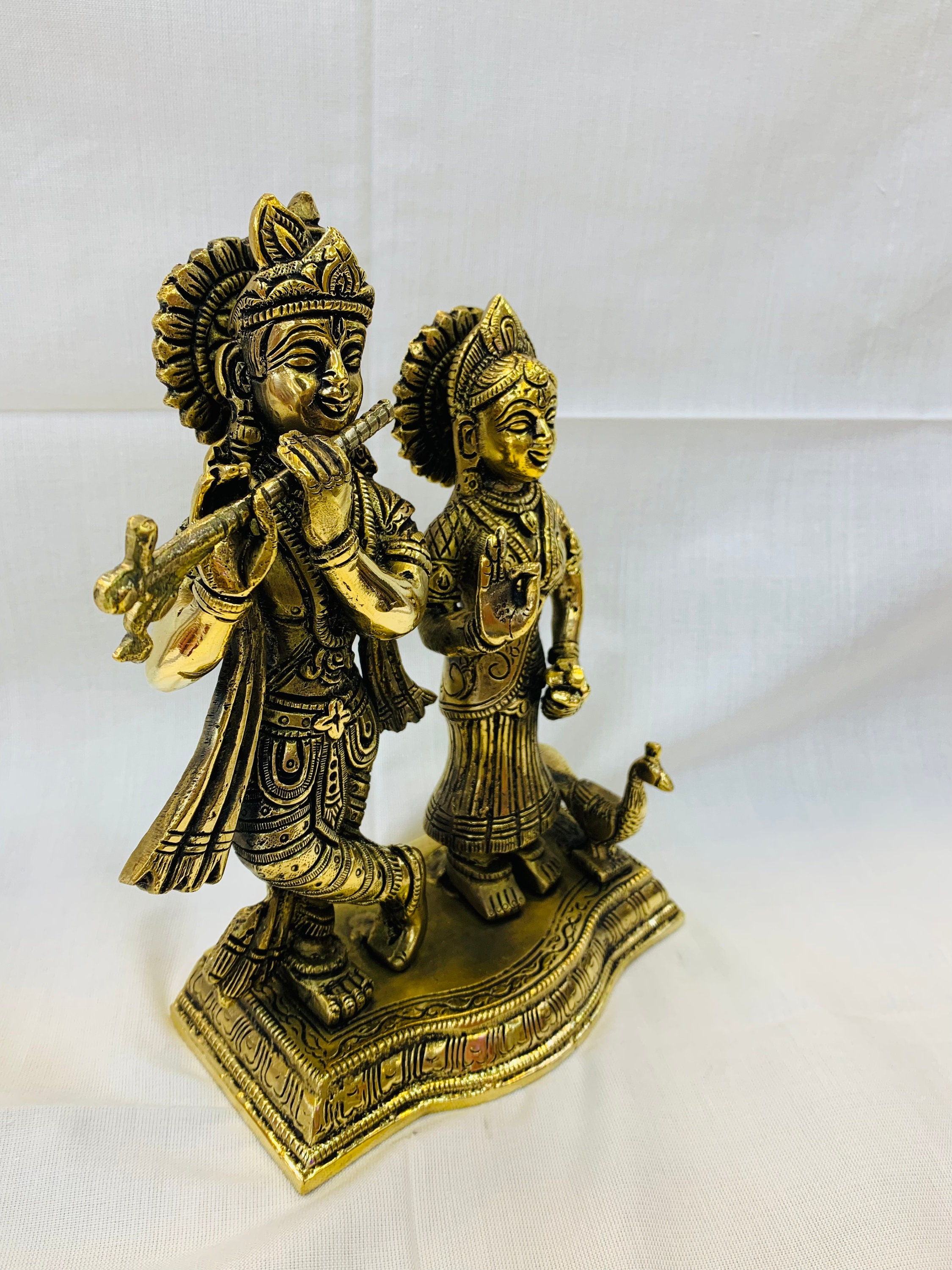 Lord Radha Krishna Couple God Large Statue Sculpture Murti for Home ...