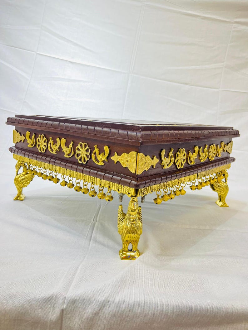 Wooden Vintage Style Handcarved Indian Chowki/home Decor Table/indian ...