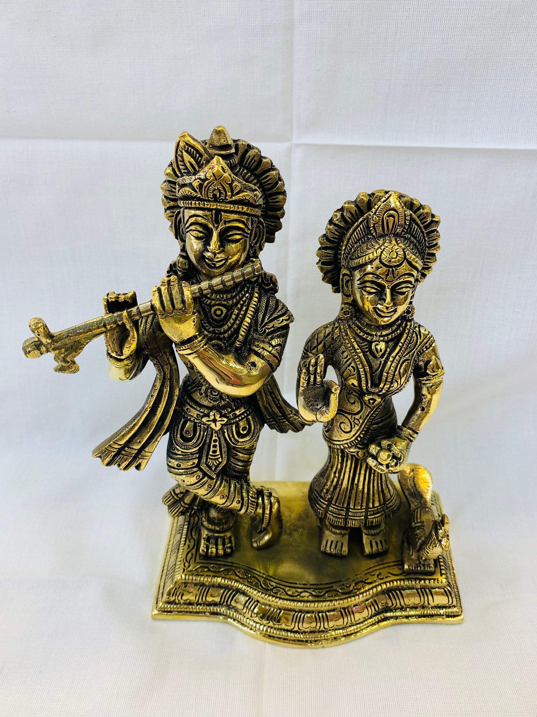 Lord Radha Krishna Couple God Large Statue Sculpture Murti for Home ...