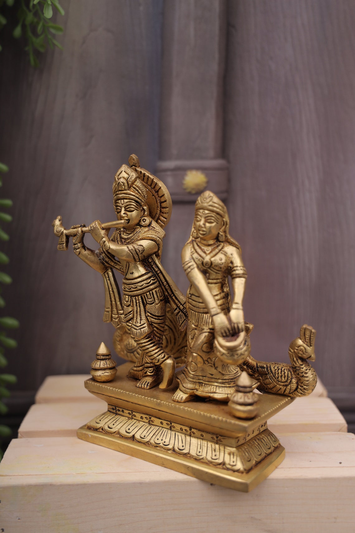 Lord Radha Krishna Couple God Large Statue Sculpture Murti for Home ...