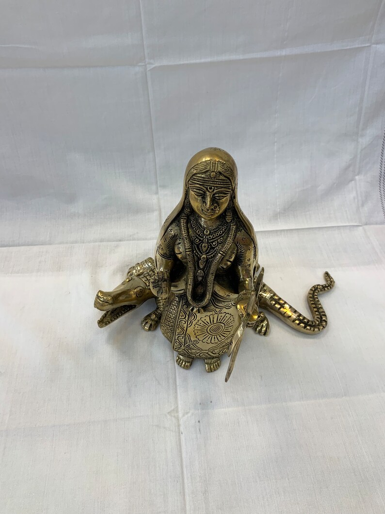 Ma Statue in Brass Hindu Goddess Idols , Khodiyar Mata Sculpture Indian ...